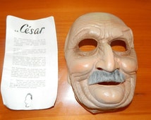 Popular items for old man mask on Etsy