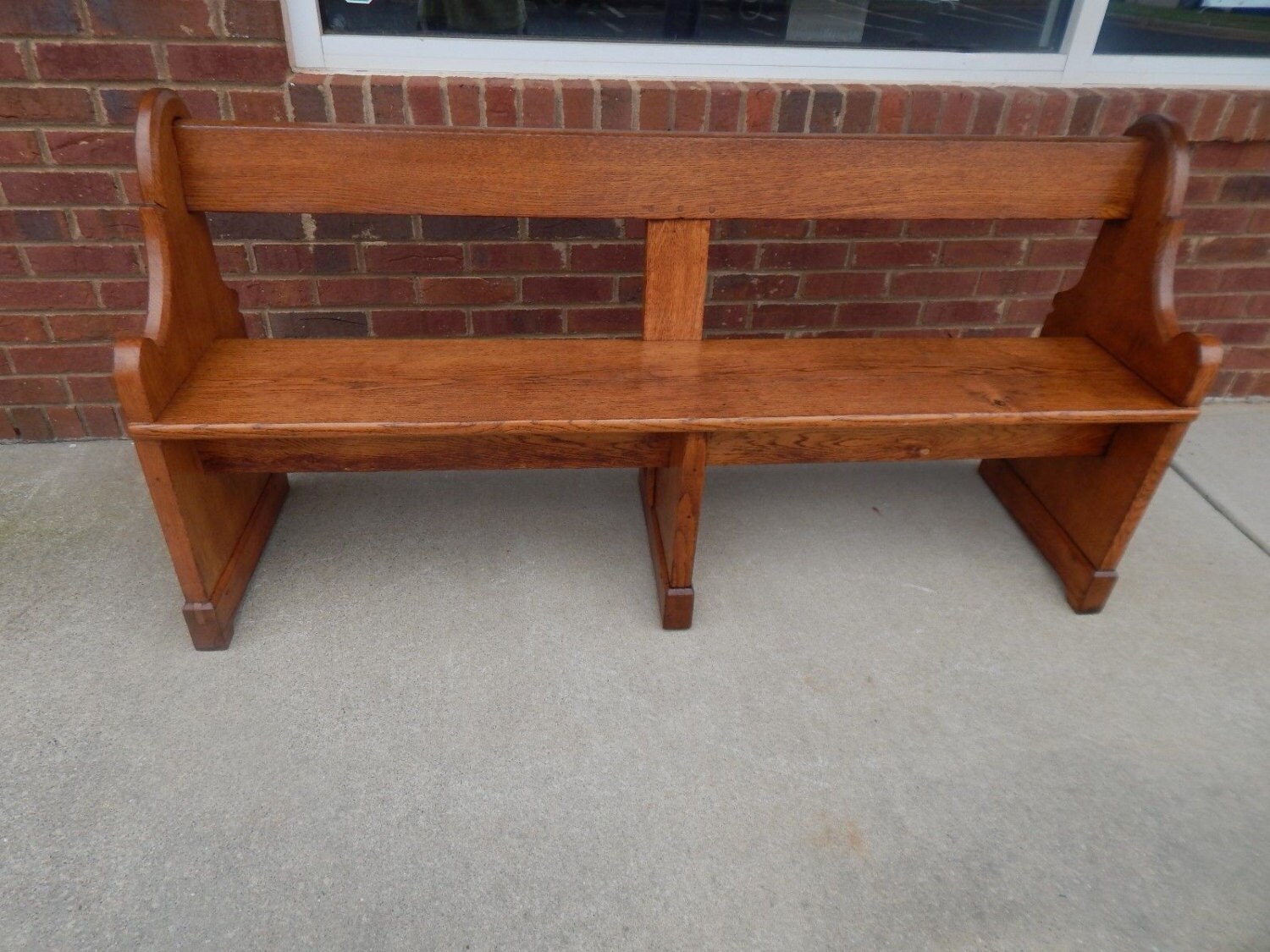 unique antique oak church pew bench – Haute Juice