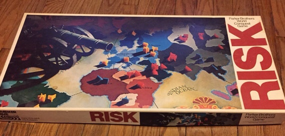 Vintage 1975 Risk Board Game Complete Nice by KalicoVintage Vintage 1975 Risk Board Game Complete Nice by KalicoVintage