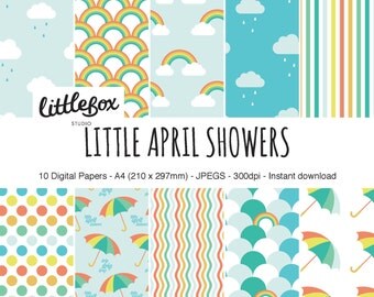 Rain clipart rain clip art cute whimsical flying girl