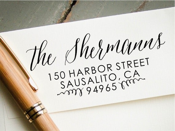 Self Inking Stamp Custom Rubber Stamp Custom Address by InkMeThis