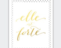 Unique elle est forte related items | Etsy