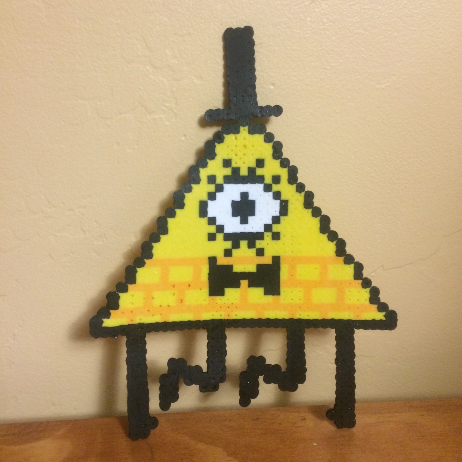 Bill Cipher Pixel Perler Bead Art