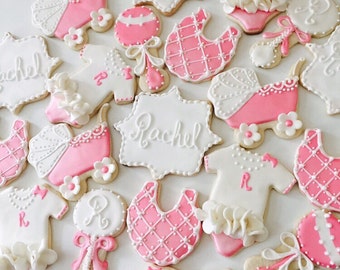 Baby bib cookies | Etsy