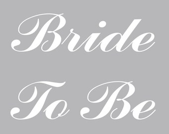 Bride stencils | Etsy