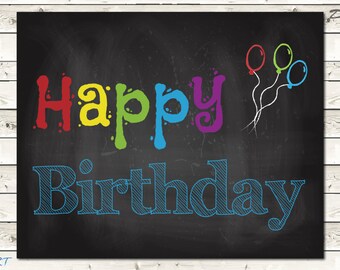 Happy birthday sign | Etsy
