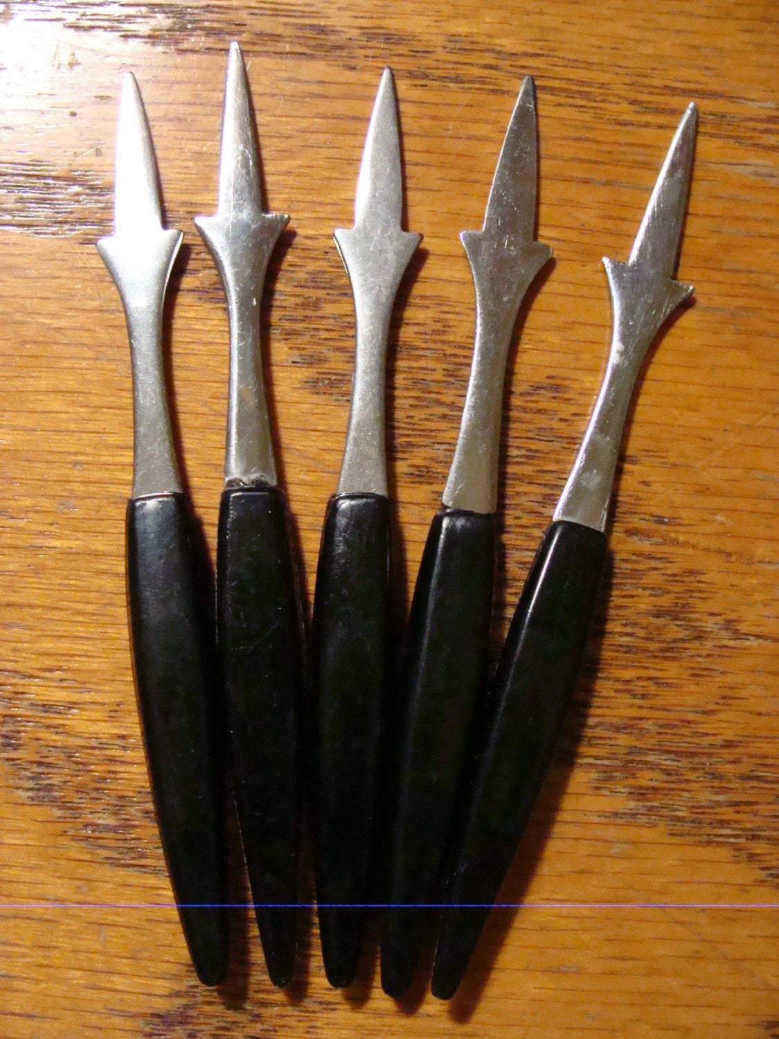 Vintage Mid Century Modern Cocktail Olive Fork/Knife Set of 5 – Haute Juice