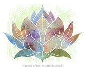 Yoga Art Contemporary Yoga Studio Artwork Prints by YogaColors
