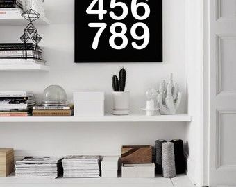 Number poster | Etsy
