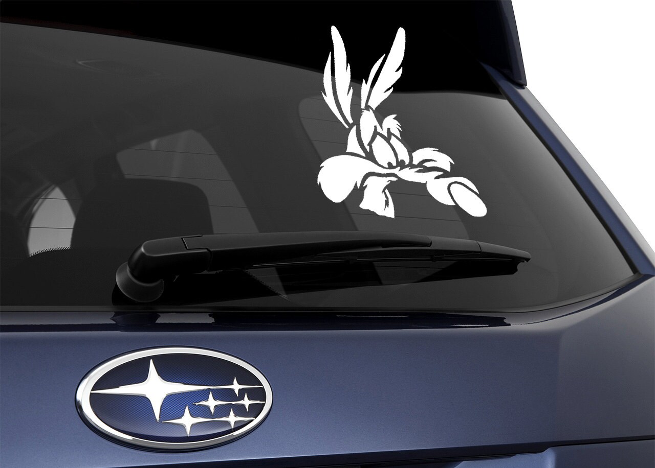 Wile E. Coyote Inspired Car Decal / Cartoon Sticker / by StormPass