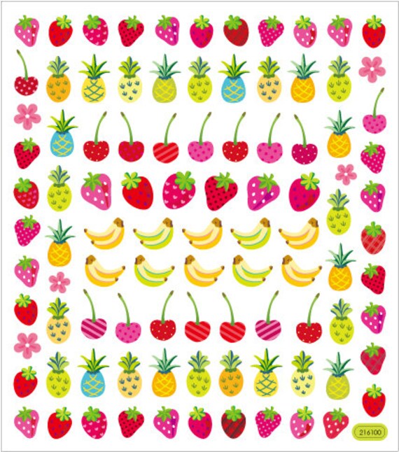 Fancy Fruit Sticker Fruits Sticker Pineapple Sticker