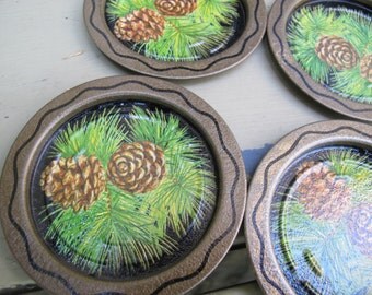 Pine coasters | Etsy