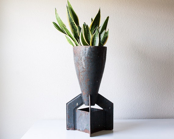 Vintage missile artillery shell casing