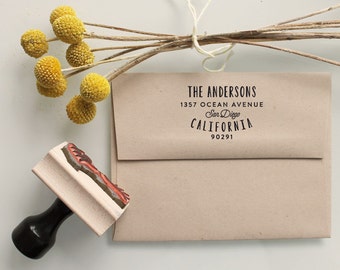 Custom address stamp Cute Return Address Stamp by MySplendidSummer