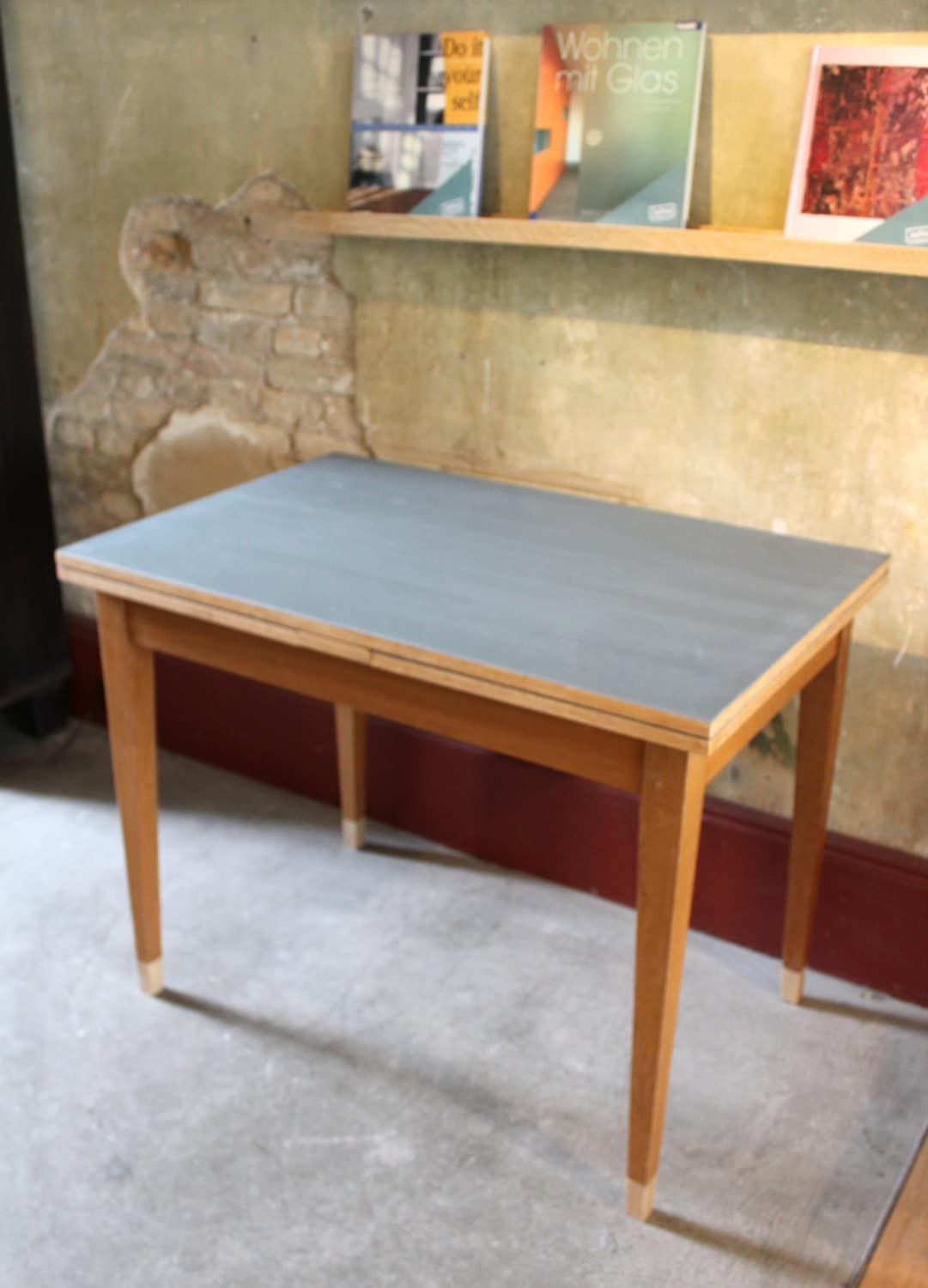 Mid century dining table with a linoleum surface – Haute Juice