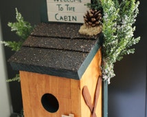 Unique rustic birdhouse related items | Etsy