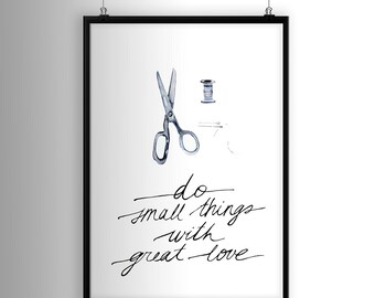 Scissors poster | Etsy