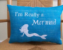 Popular items for mermaid pillow on Etsy
