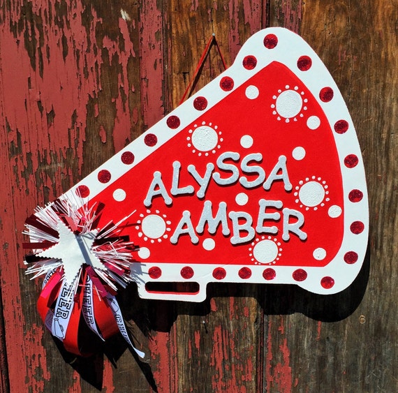 Cheerleader Decor Cheer Sign Megaphone Cheer Squad