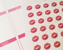 Popular items for kisses stickers on Etsy