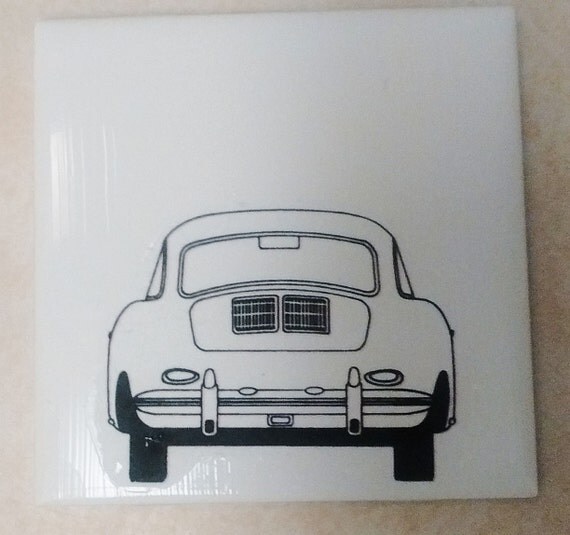 Porsche 356 Coaster 4pc Set by LBCEngineering on Etsy