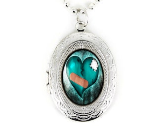 Broken locket | Etsy