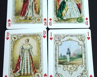 French playing cards | Etsy