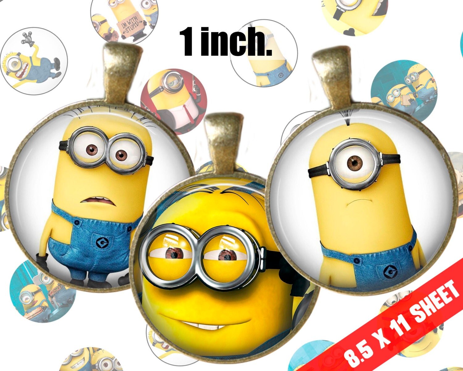Digital Collage Sheet Minion Despicable Me Dreamworks 1