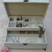 JEWELRY BOX Cream Color Shabby Chic Home Decor with mini