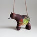 Felt Bear Grisha. Art Toy Puppet Grizzly bear by TwoSadDonkeys