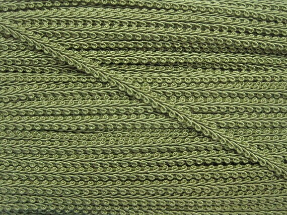 5 Yards 3/16 Olive Drab Green Gimp Braided Trim Gimp by ichimylove
