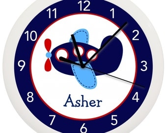 Airplane clock | Etsy