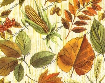 Fall decoupage | Etsy