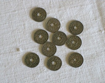 Coin with hole | Etsy