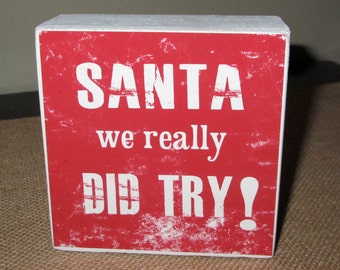 Funny christmas sign | Etsy