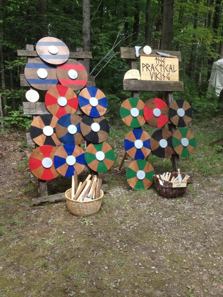 Viking Toy Set Sword and Shield Wooden by ThePracticalViking