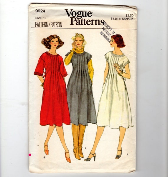 1970s Vogue Patterns Uncut Sewing Pattern Misses 10 High