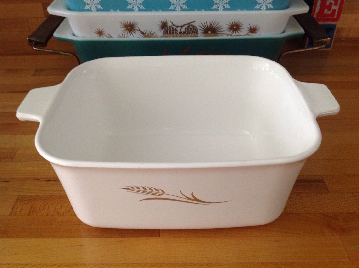 Vintage Corning Ware 1 1/2 Qt. Gold Brown Wheat Loaf Pan W-4-B – Haute ...