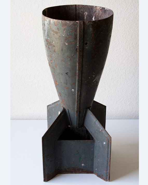 Vintage missile artillery shell casing