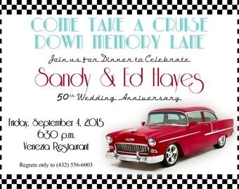 Classic car birthday | Etsy