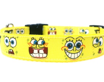 Spongebob dog collar | Etsy