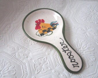 Rooster spoon rest | Etsy