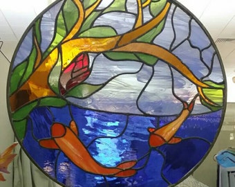 Stained glass koi | Etsy