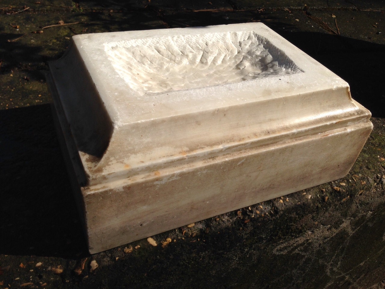 RARE Vintage holy water stoup/font – marble – 19th century catholic ...