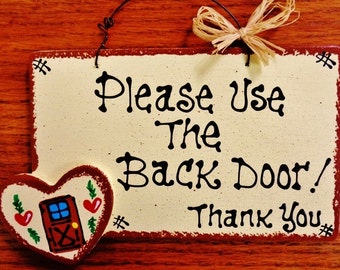 Please use back door | Etsy