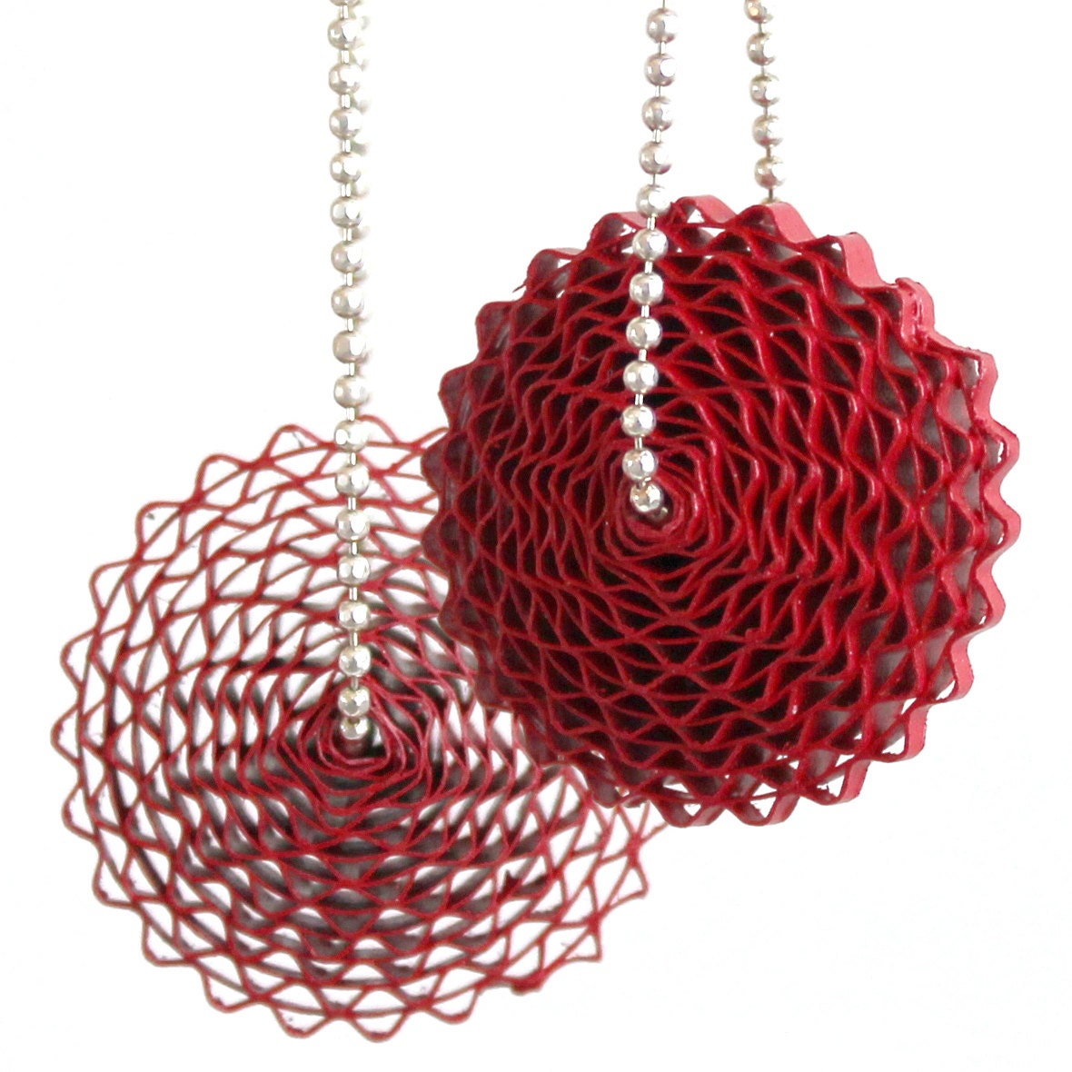 Handmade Paper Jewelry and Threader Earrings by BabelfishJewelry