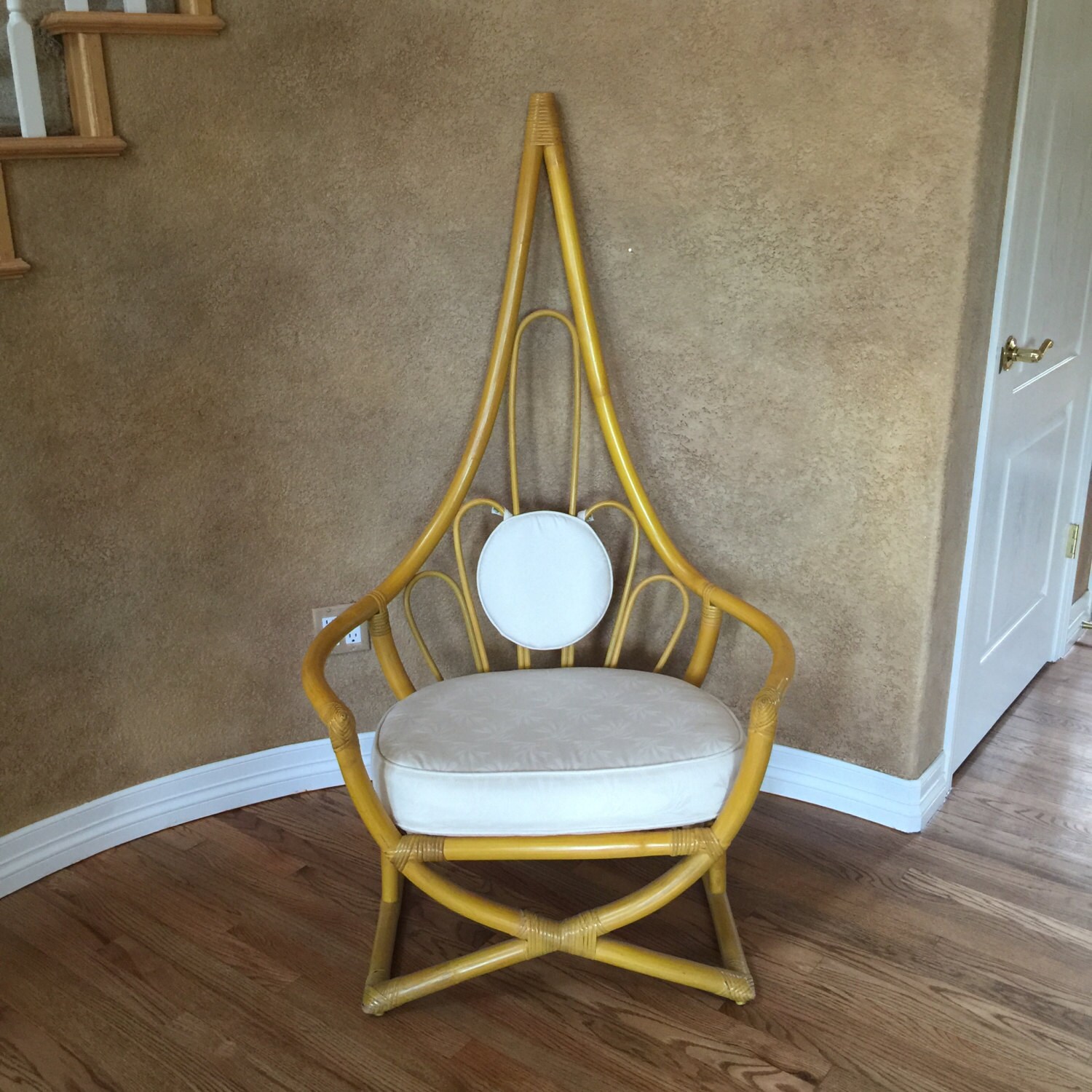 Bamboo Rattan Highback Throne Chair – Haute Juice