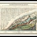 French Chart of Mountains and Rivers Vintage Art Print