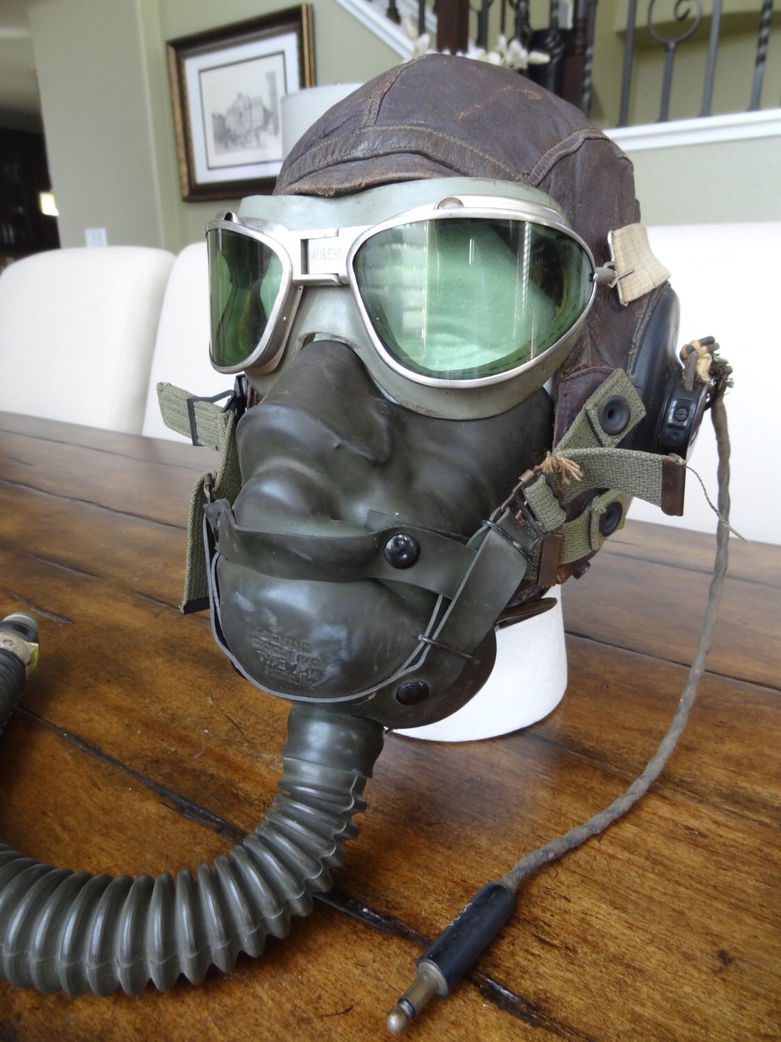 SALE WW2 WWII Pilot Flight Helmet Cap Leather a11 a14 an6530