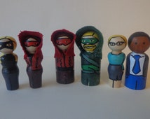 Popular items for peg doll set on Etsy